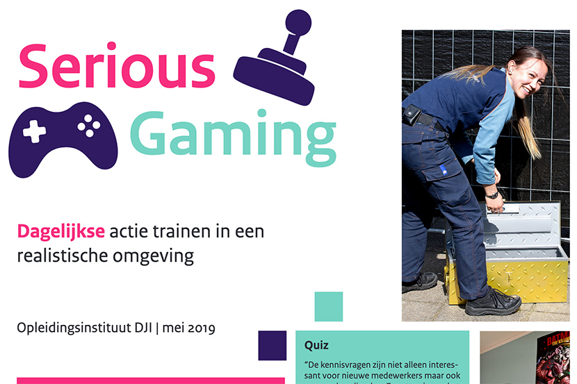 Serious gaming poster | Opleidingsinstituut DJI